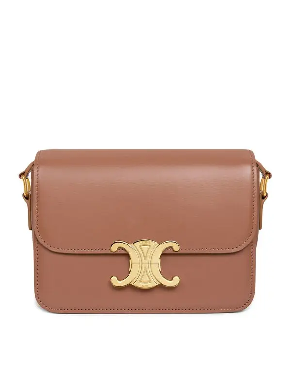 Celine Teen Triomphe Bag In Polished Calfskin - Multicolor