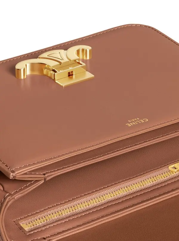 Celine Teen Triomphe Bag In Polished Calfskin - Multicolor