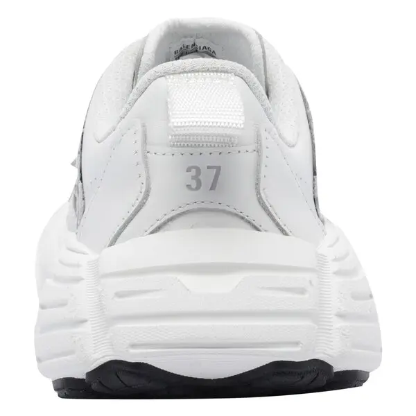 Balenciaga Monday Lace-up Leather Sneakers - White