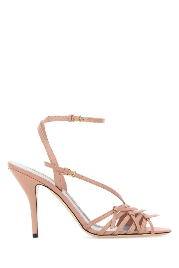 Valentino Garavani Nappa Leather Nodine Sandals - Pink