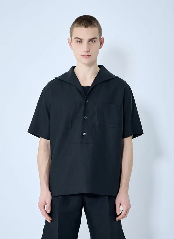 Dolce & Gabbana Linen Polo Shirt