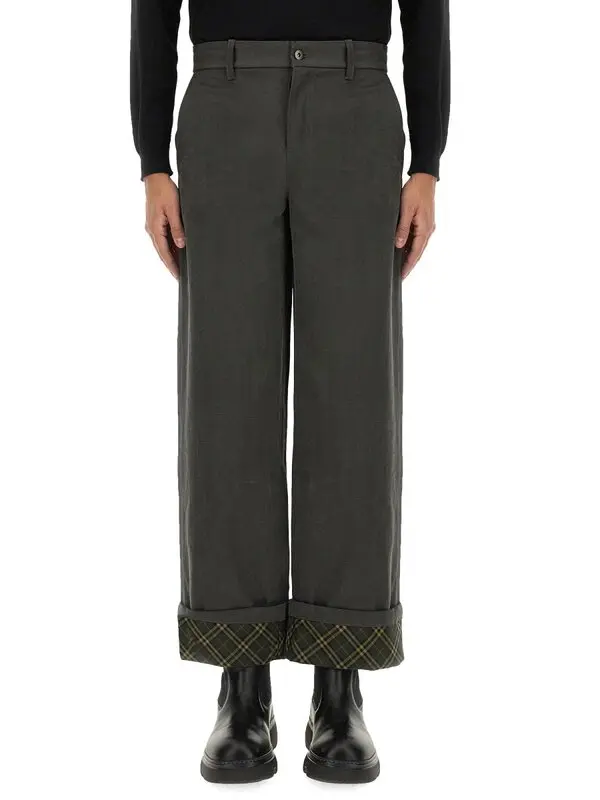 Burberry Carpenter Pants 100% Cotton, Made In Italy