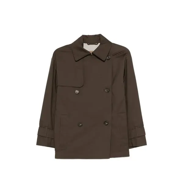 Max Mara Double-breasted Peacoat - Green