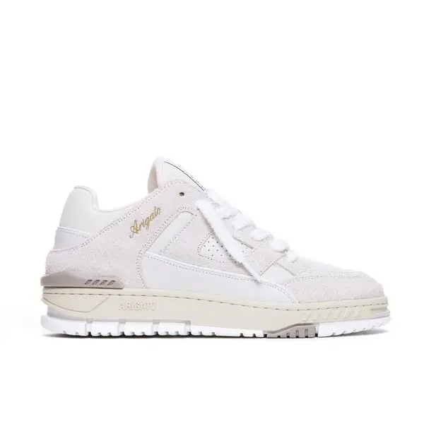 Axel Arigato Area Lo Suede And Leather Sneakers - Cream