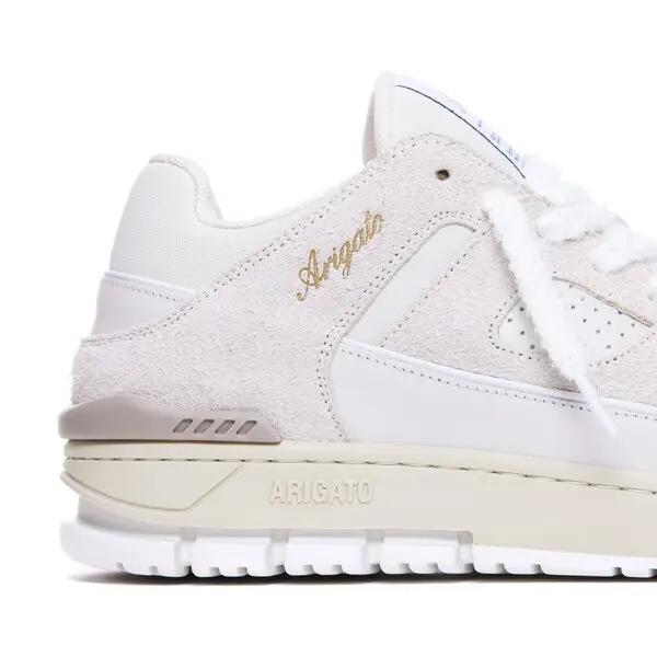 Axel Arigato Area Lo Suede And Leather Sneakers - Cream