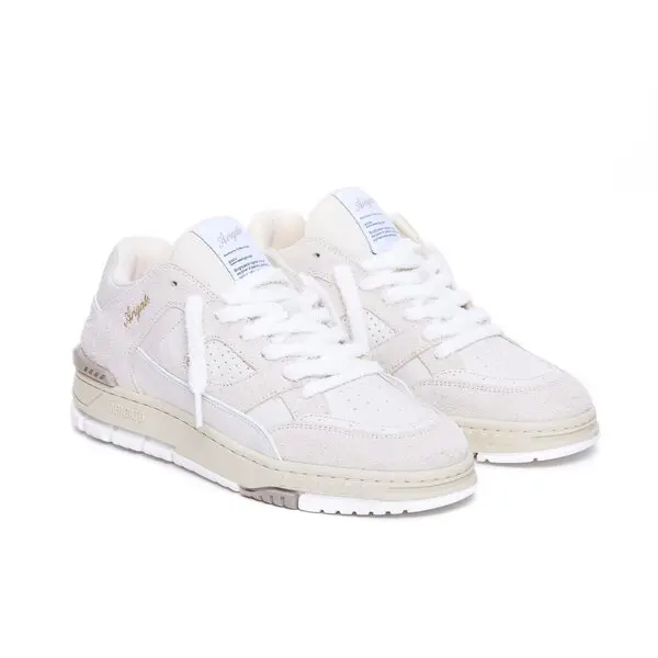 Axel Arigato Area Lo Suede And Leather Sneakers - Cream