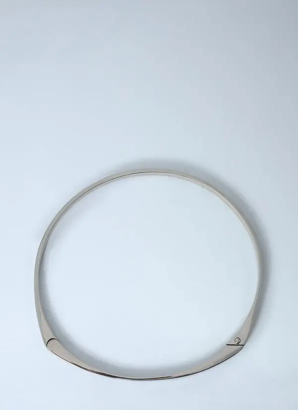 TOTEME Signature Metal Collar Necklace - Silver
