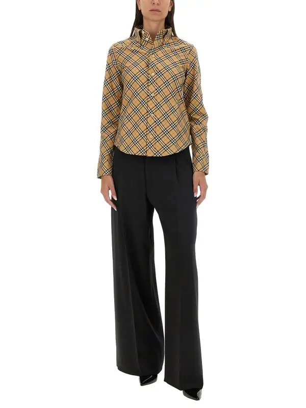 Burberry Slim Fit Cotton Check Shirt - Multicolor