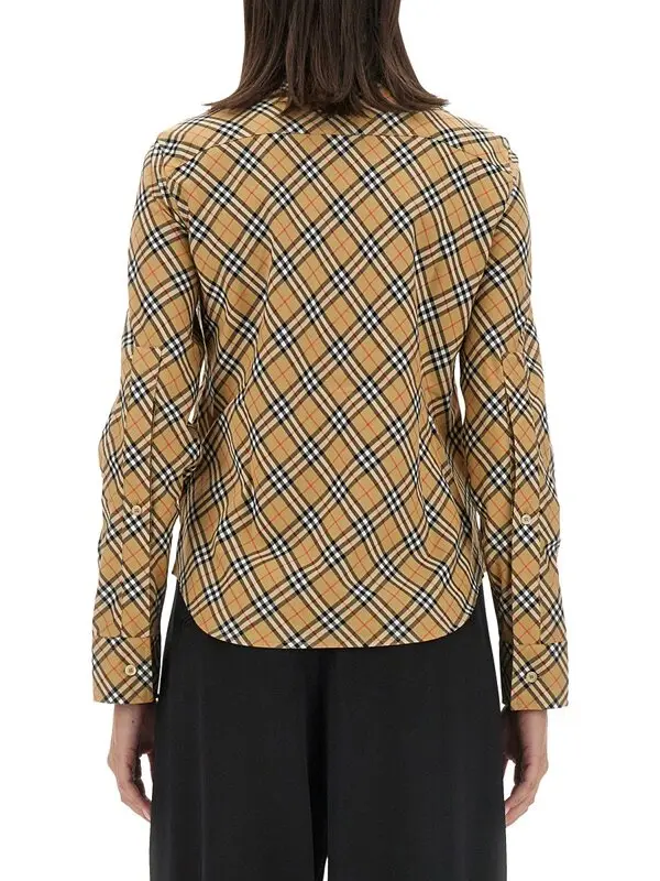 Burberry Slim Fit Cotton Check Shirt - Multicolor