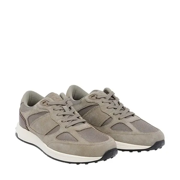 TOD'S Suede Lace-up Sneakers - Gray