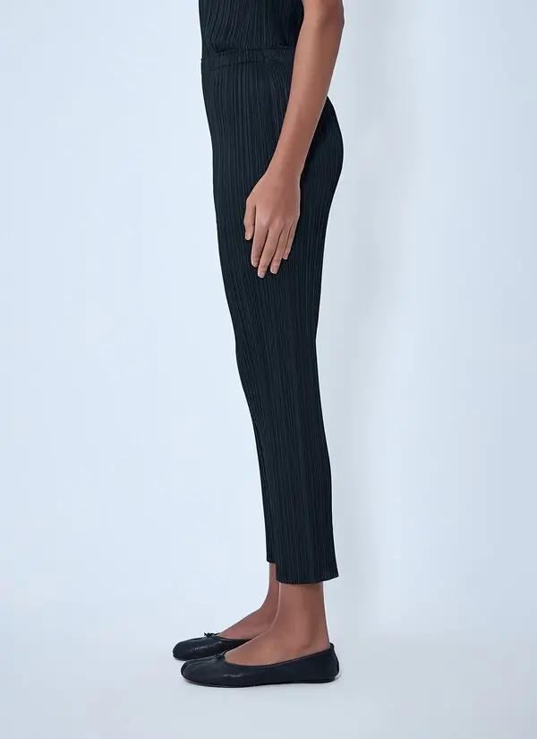 Issey Miyake Ribbed Pleat Straight Leg Pants