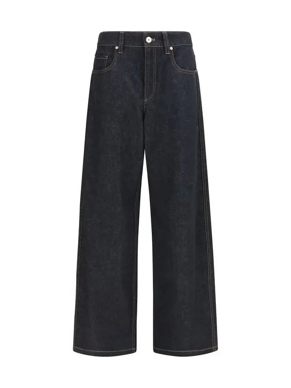 Brunello Cucinelli Straight-leg Denim Jeans - Blue