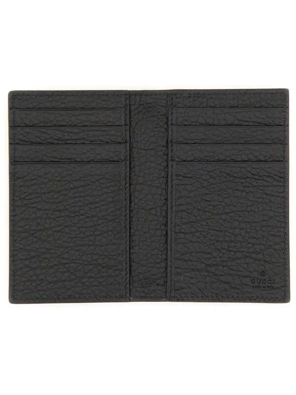 Gucci Calfskin Wallet With Embossed Logo