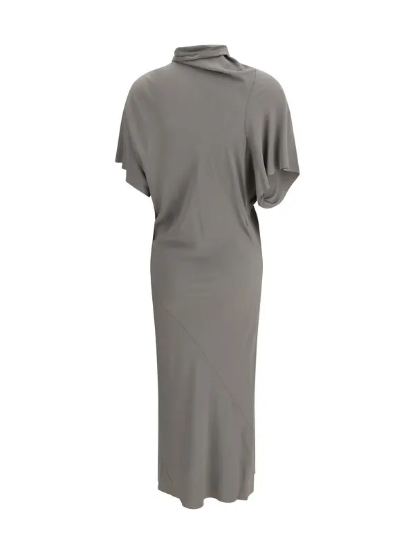 Rick Owens Asymmetrical Midi Dress