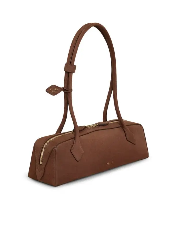 Alaïa Le Teckel Medium Bag In Nubuck Calfskin - Brown