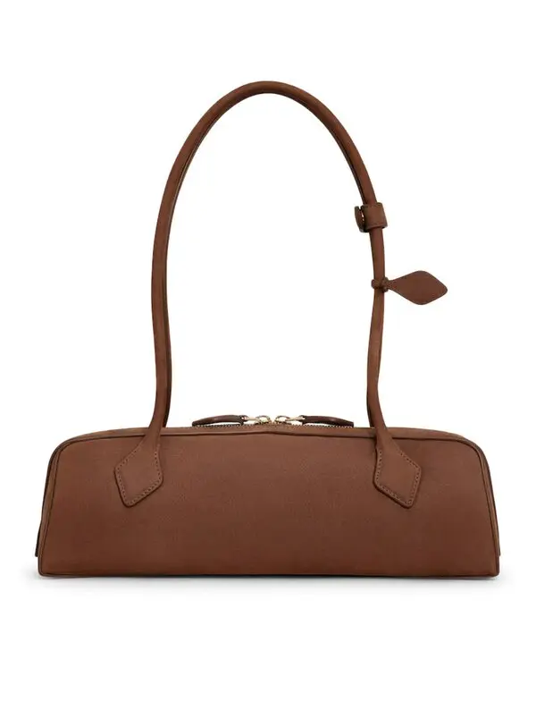 Alaïa Le Teckel Medium Bag In Nubuck Calfskin - Brown