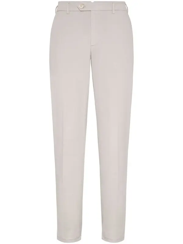 Brunello Cucinelli Cotton Trousers - Multicolor