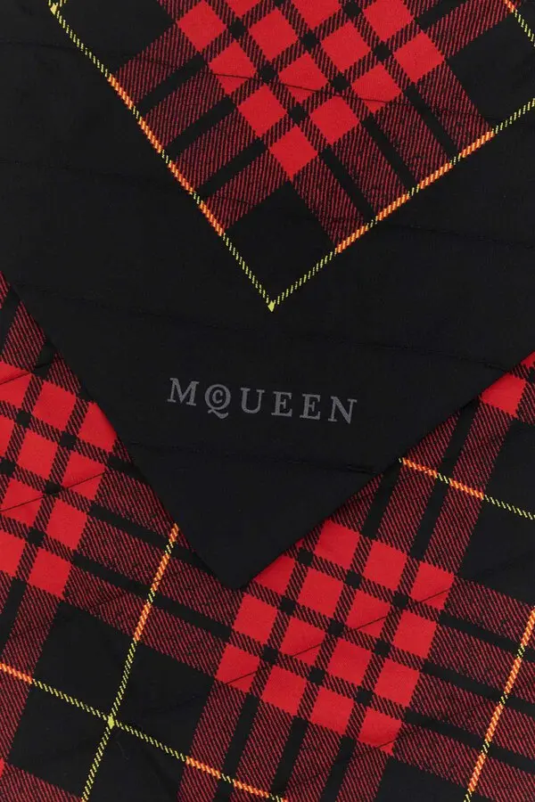 Alexander McQueen Embroidered Silk Scarf - Multicolor