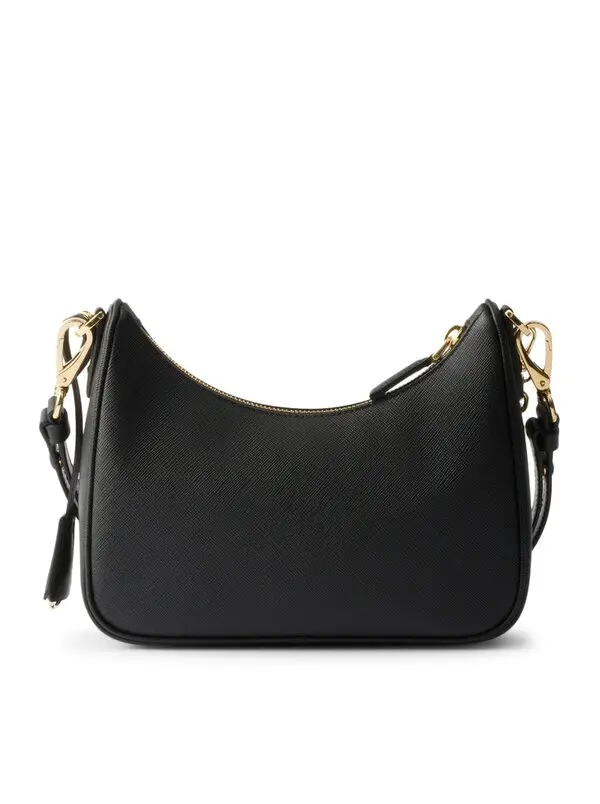 Prada Re-edition Mini Bag In Saffiano Leather - Black