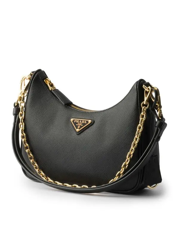 Prada Re-edition Mini Bag In Saffiano Leather - Black