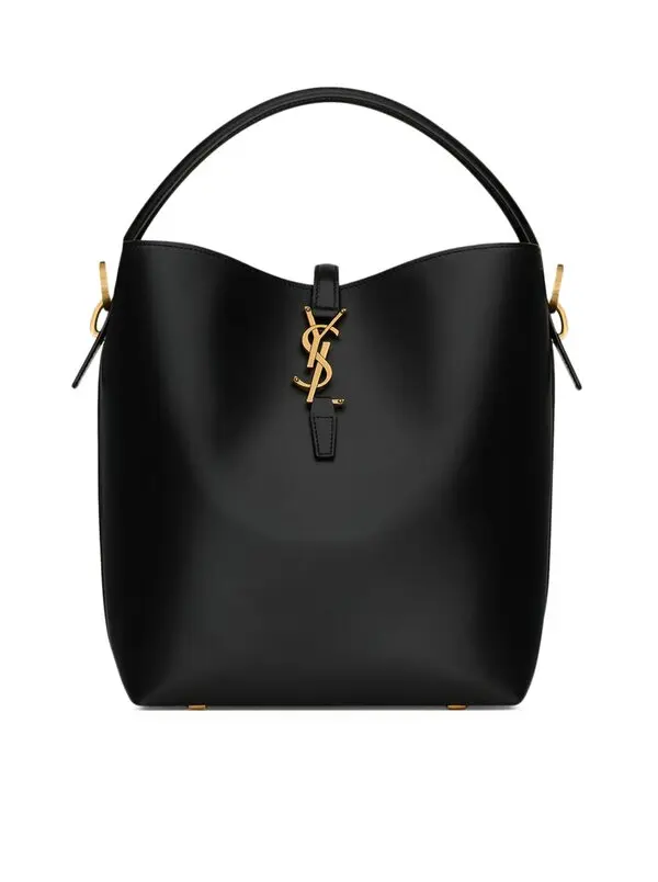 Saint Laurent The 37 In Polished Leather - Black