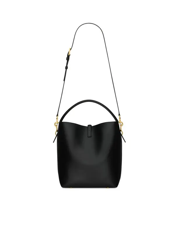 Saint Laurent The 37 In Polished Leather - Black