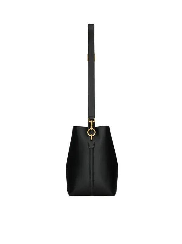 Saint Laurent The 37 In Polished Leather - Black