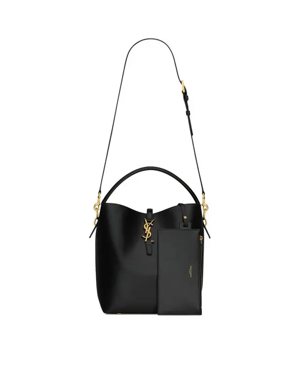 Saint Laurent The 37 In Polished Leather - Black