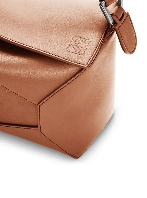 Loewe Small Puzzle Edge Bag In Classic Calfskin Leather - Tan