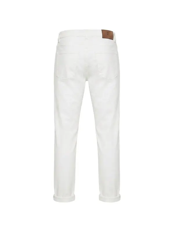 Brunello Cucinelli Blue Cotton Washed Denim Jeans - Multicolor