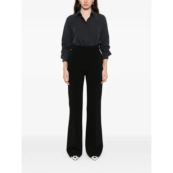 Max Mara Silk Shirt With Chest Pocket - Blue