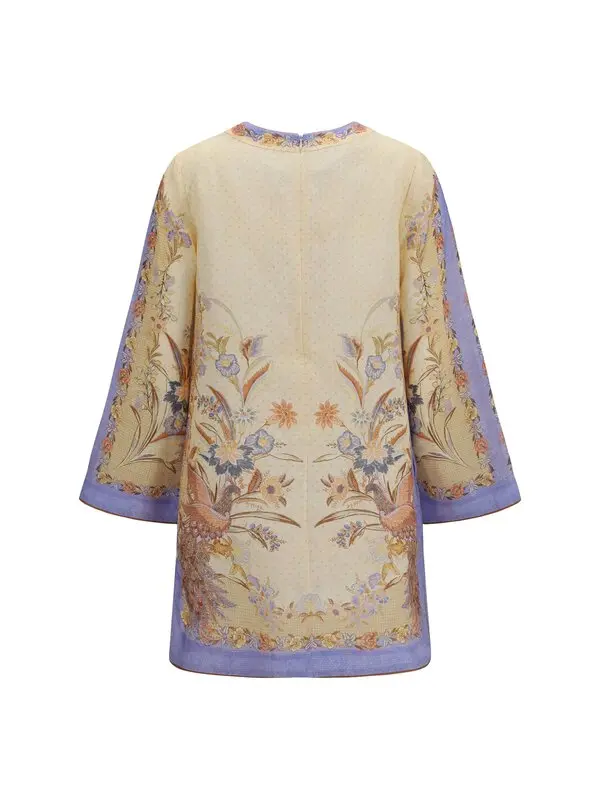 Zimmermann Indra Floral Tunic Dress - Multicolor