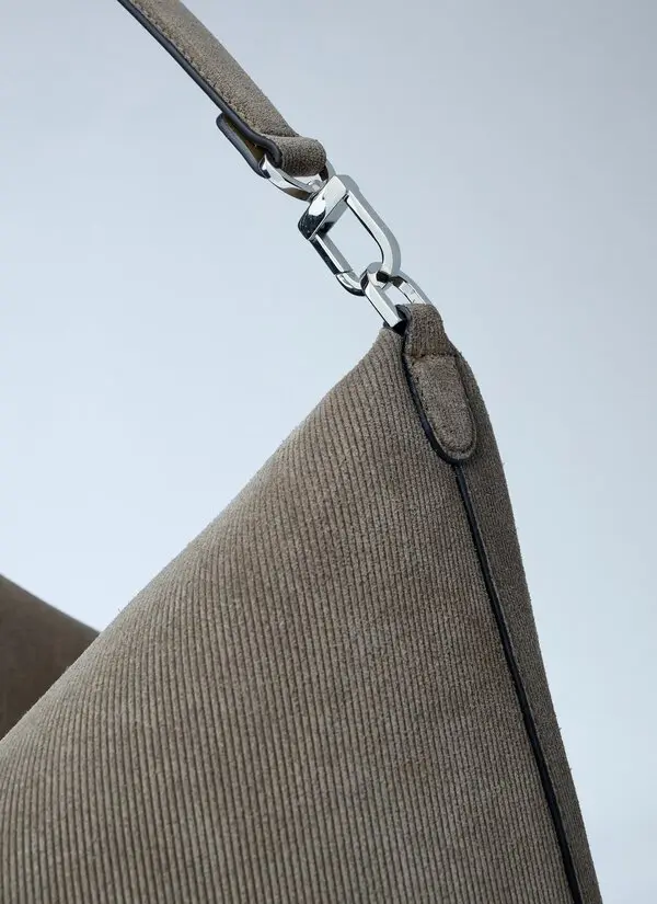 TOTEME Bevel Suede Handbag