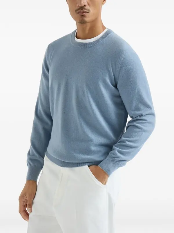 Brunello Cucinelli Cashmere Crewneck Sweater - Multicolor