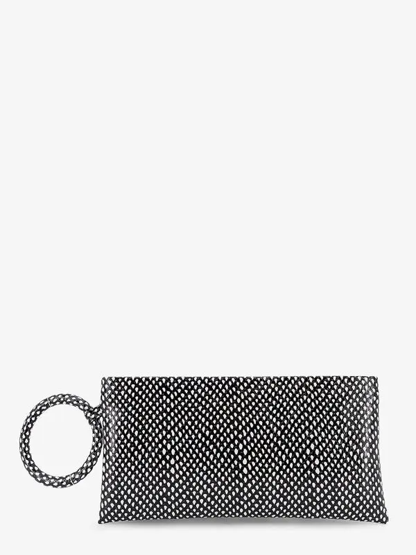 TOM FORD Aura Leather Clutch Bag With Snake Motif - Multicolor
