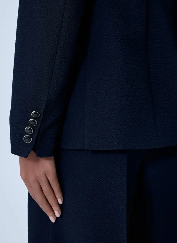 Max Mara Double-breasted Textured Wool Blazer