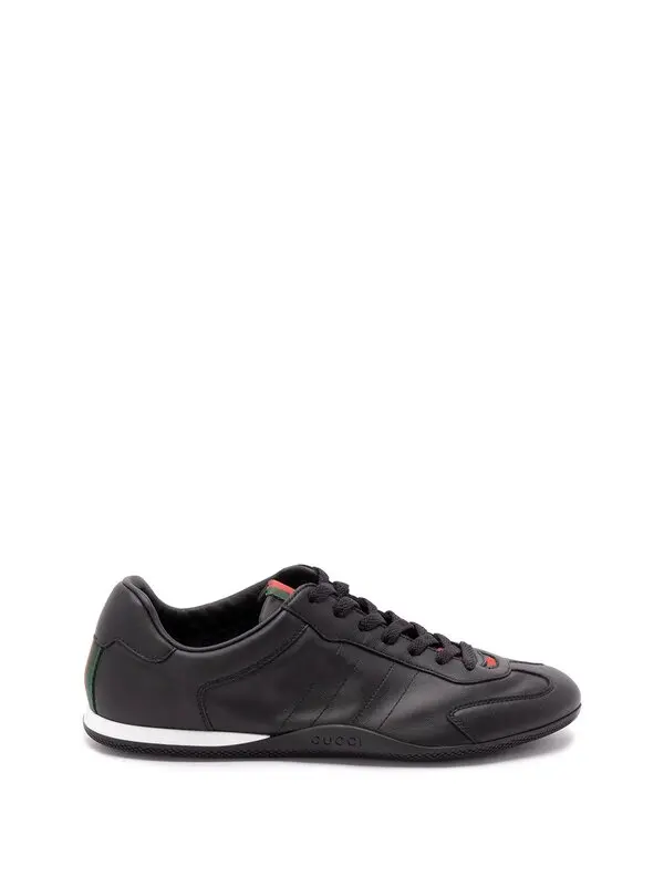 Gucci Shift" Sneakers In Calf Leather - Multicolor