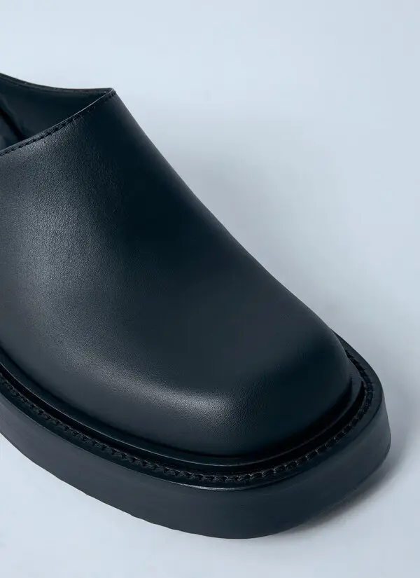 Alexander Wang Dean Clogs In Smooth-grain Leather