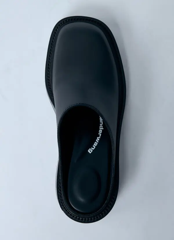 Alexander Wang Dean Clogs In Smooth-grain Leather
