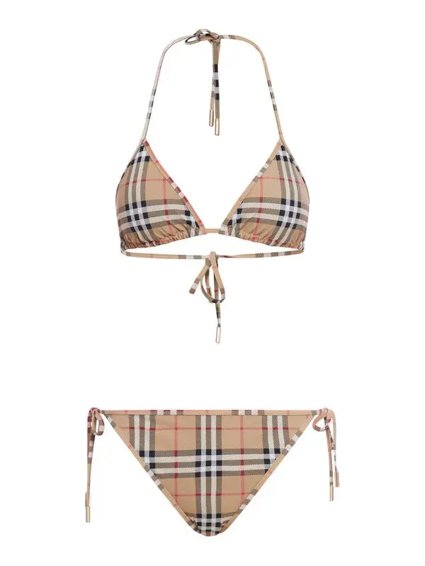 Burberry Vintage Check Triangle Bikini - Multicolor