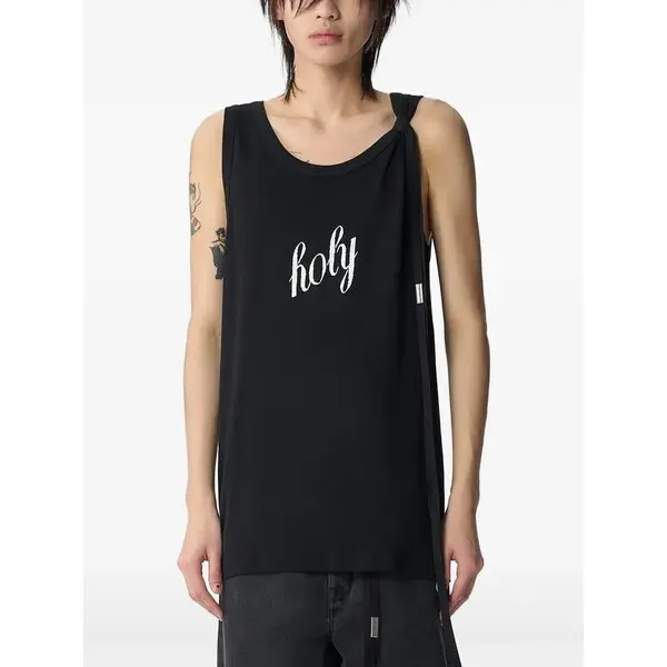 ANN DEMEULEMEESTER Sleeveless Tank With Tie Detail