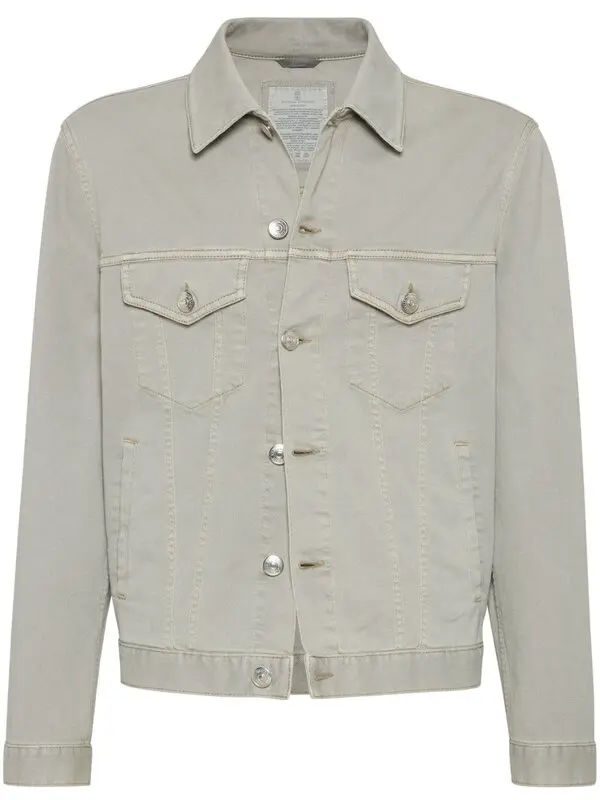 Brunello Cucinelli Denim Cotton Jacket - Multicolor