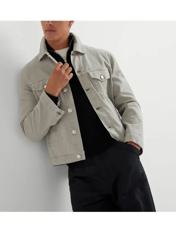 Brunello Cucinelli Denim Cotton Jacket - Multicolor