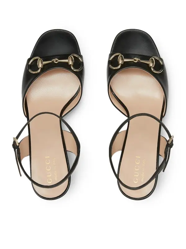 Gucci Horsebit Heeled Sandals