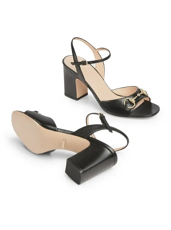 Gucci Horsebit Heeled Sandals