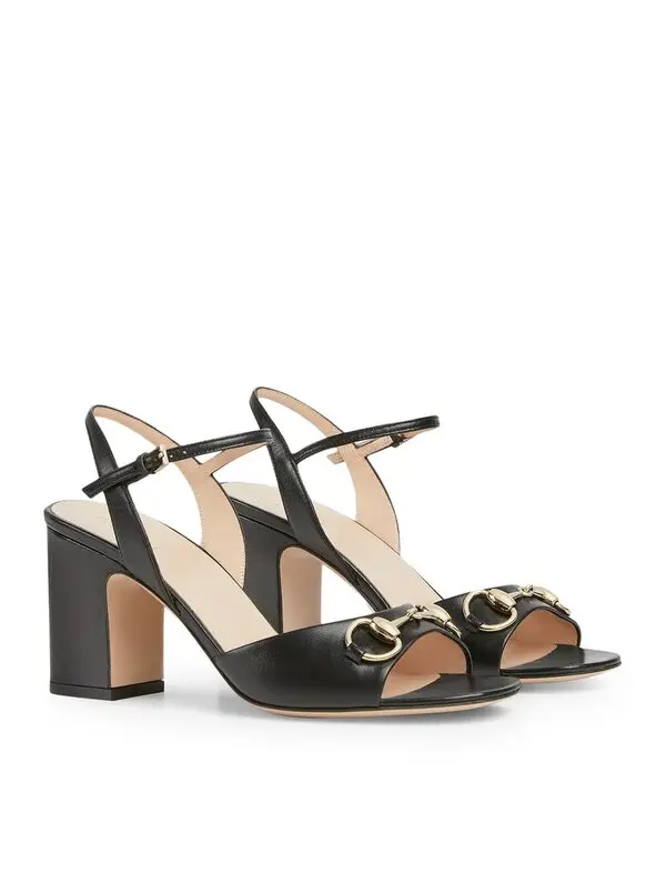 Gucci Horsebit Heeled Sandals