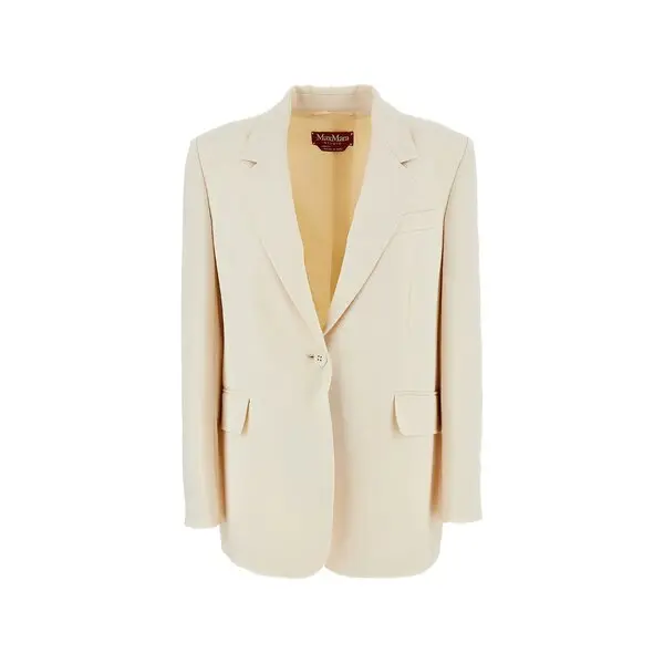 Max Mara Fitted Blazer - Cream
