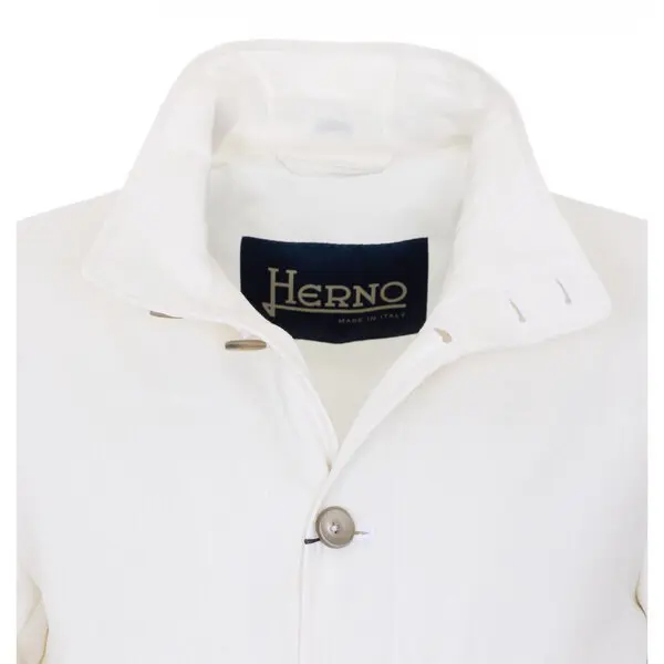 Herno Linen Cotton Blend Bomber Jacket