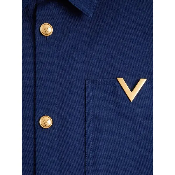 Valentino Garavani Cotton Gabardine Shirt Jacket