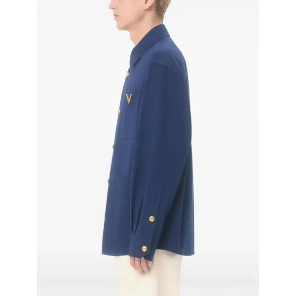 Valentino Garavani Cotton Gabardine Shirt Jacket
